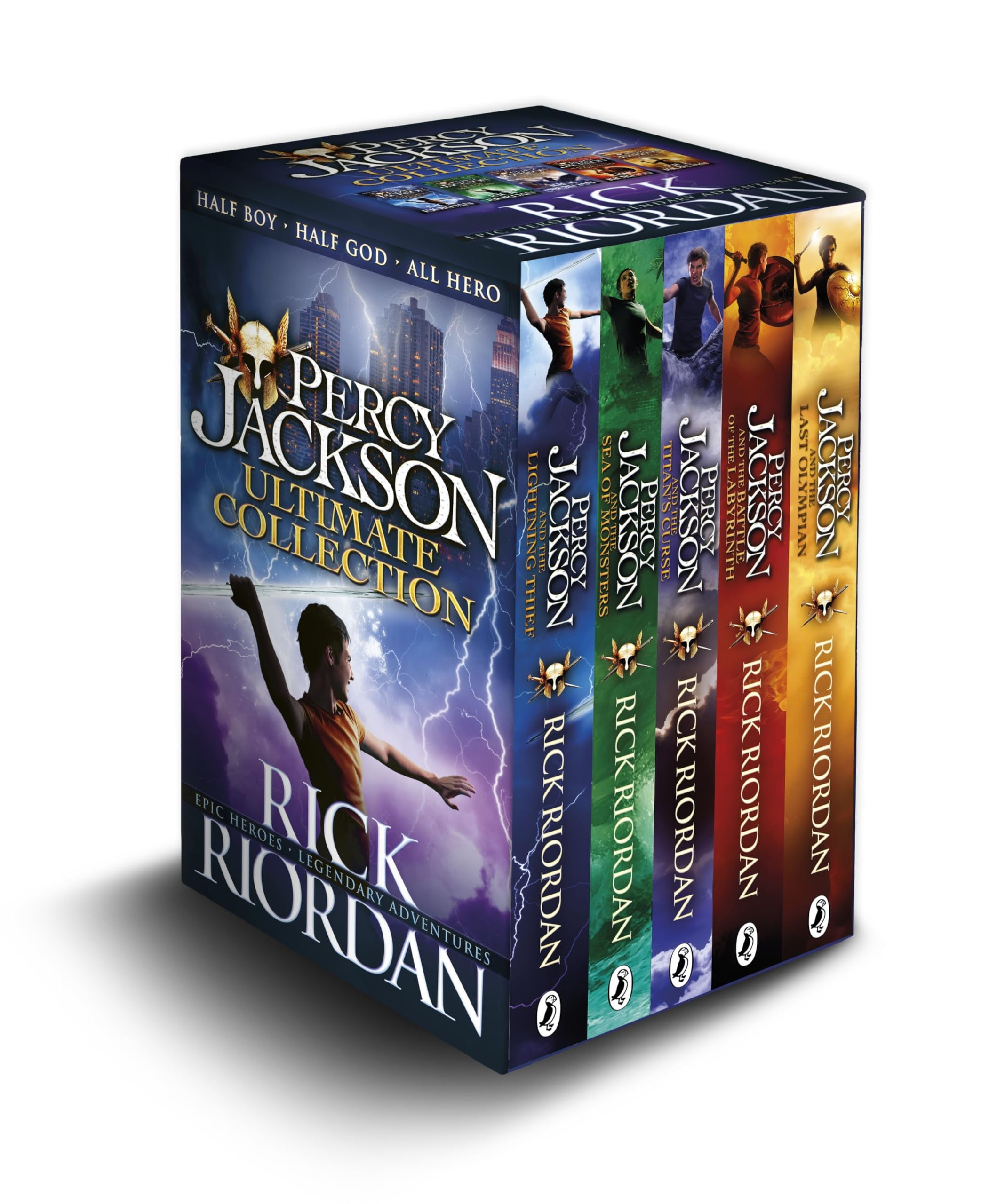Percy Jackson: Complete Series Box Set - Olympians 5 Children Book ...