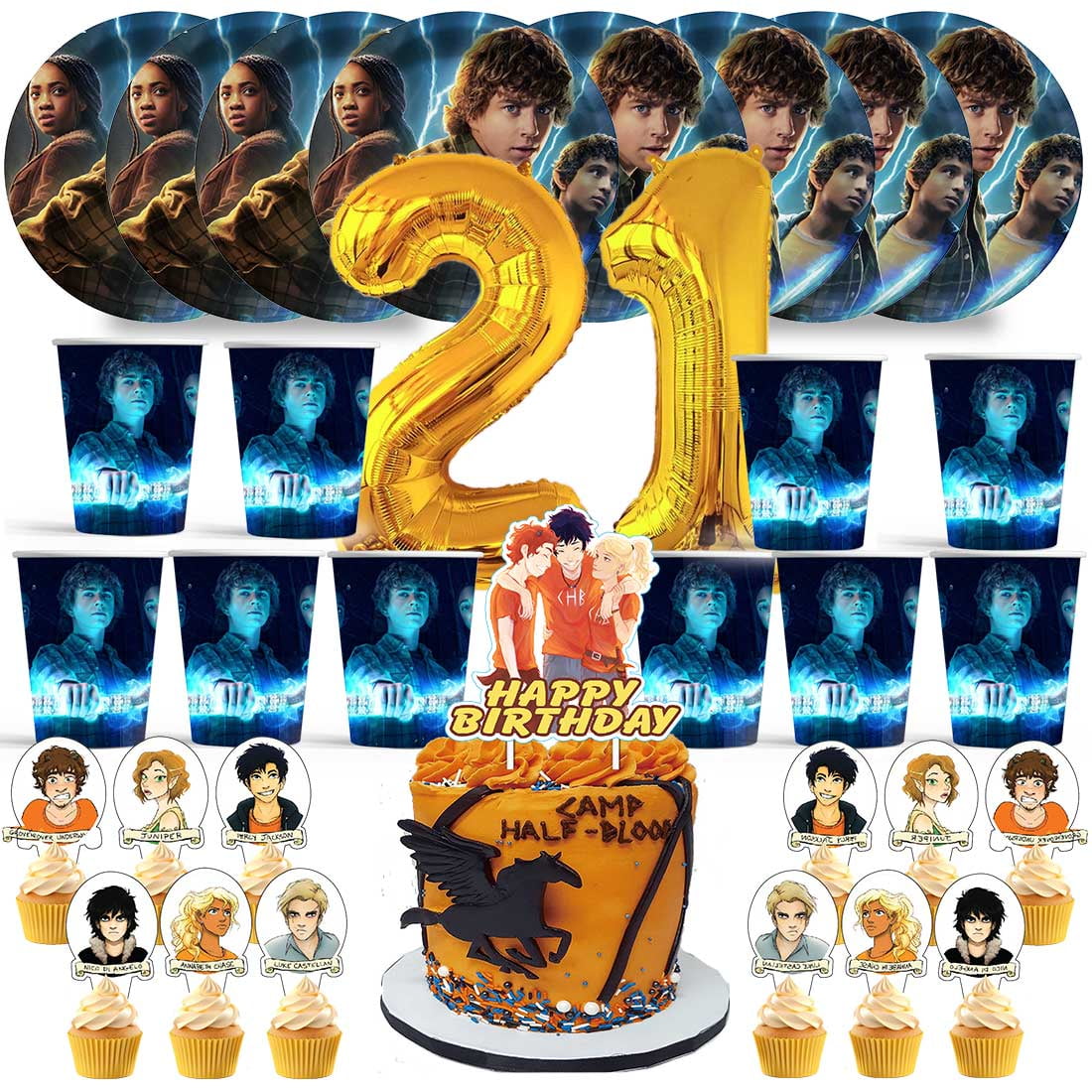 Percy Jackson and the Olympians Birthday 21th Cups Party Supplies ...