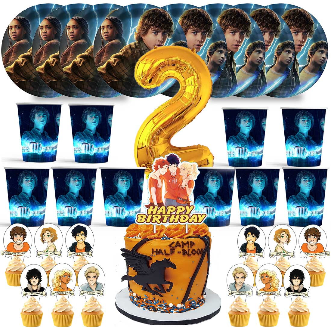 Percy Jackson and the Olympians Birthday 2nd Cups Party Supplies Plates ...