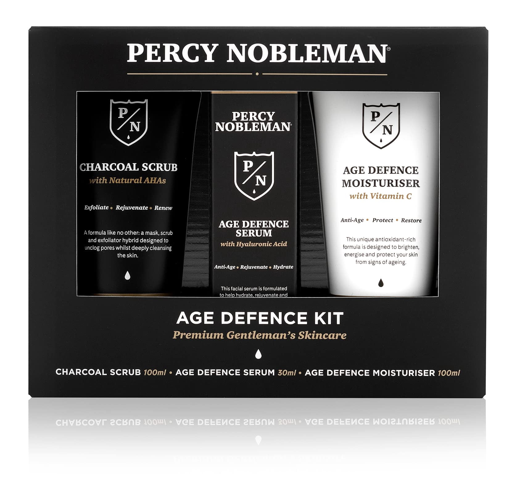 Percy Nobleman Age Defence BCA3 Kit, a men's skincare set containing ...