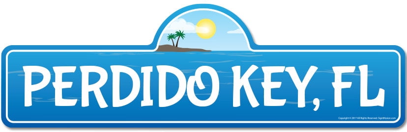 Perdido Key FL Florida Beach Street Sign | Indoor/Outdoor | Surfer ...