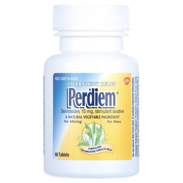 Perdiem Stimulant Laxative Tablets for Overnight Constipation Relief ...