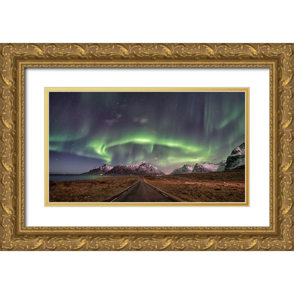 Perdomo, Pablo 32x20 Gold Ornate Wood Framed with Double Matting Museum ...