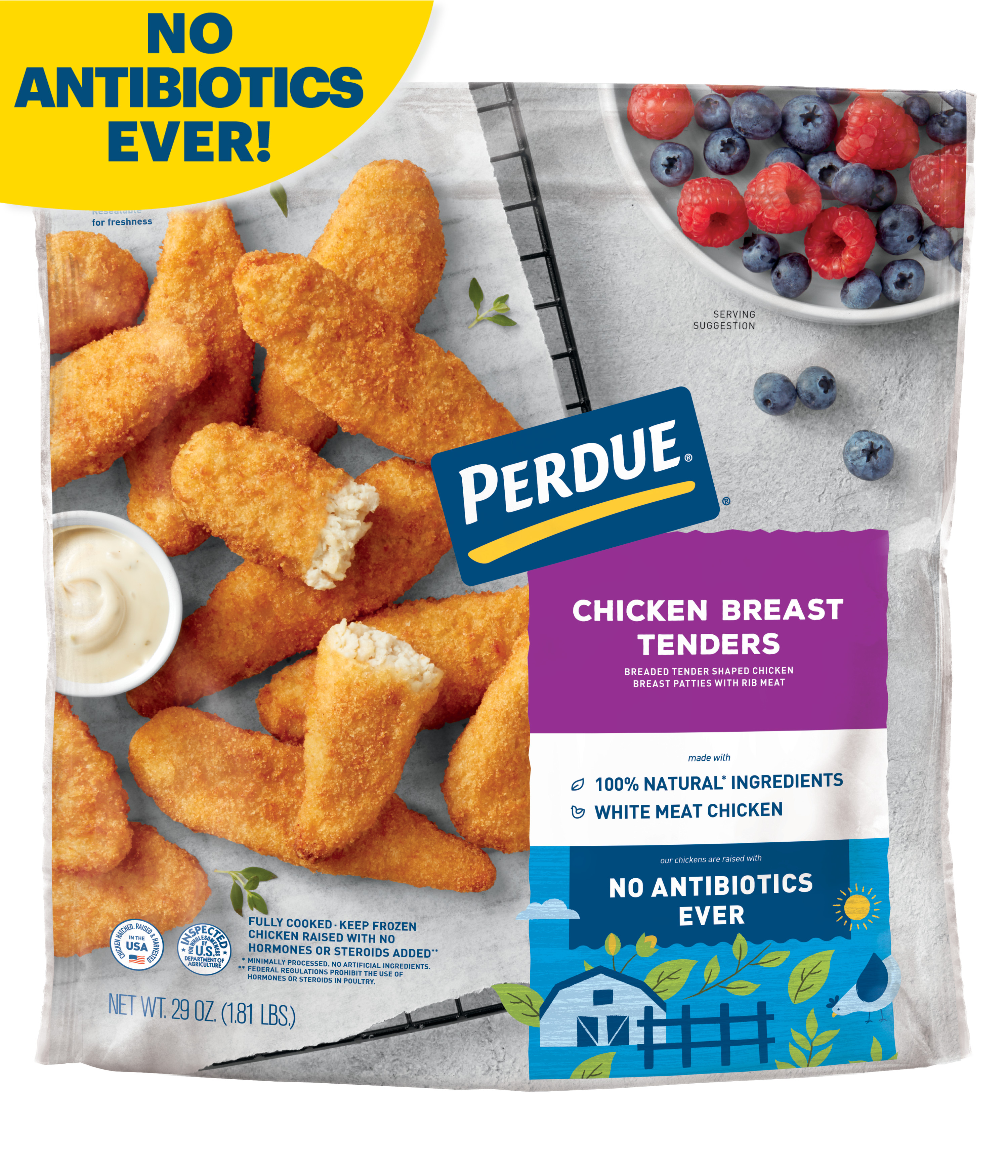 Perdue, No Antibiotics Ever, Frozen Chicken Breast Nuggets, 29 oz ...