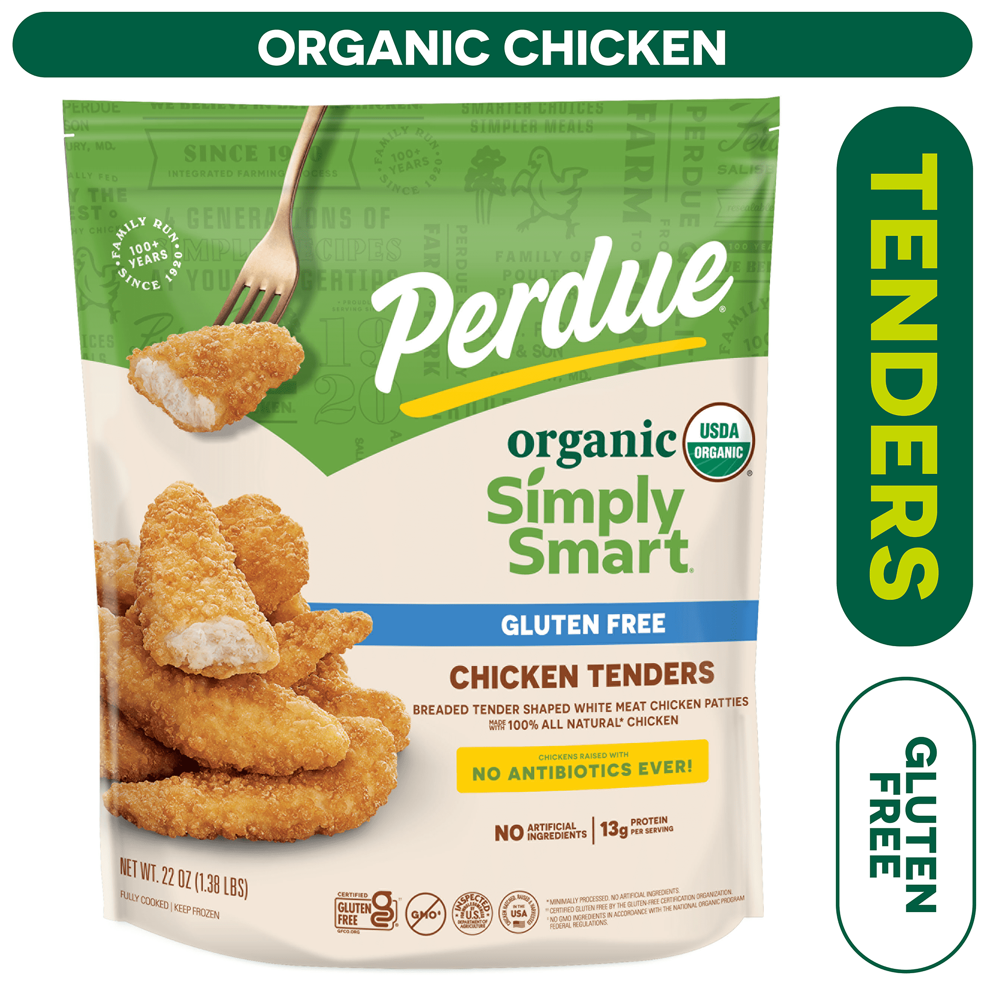Simply Smart Gluten-Free Breaded Chicken Breast Tenders, 22 oz, Fully ...