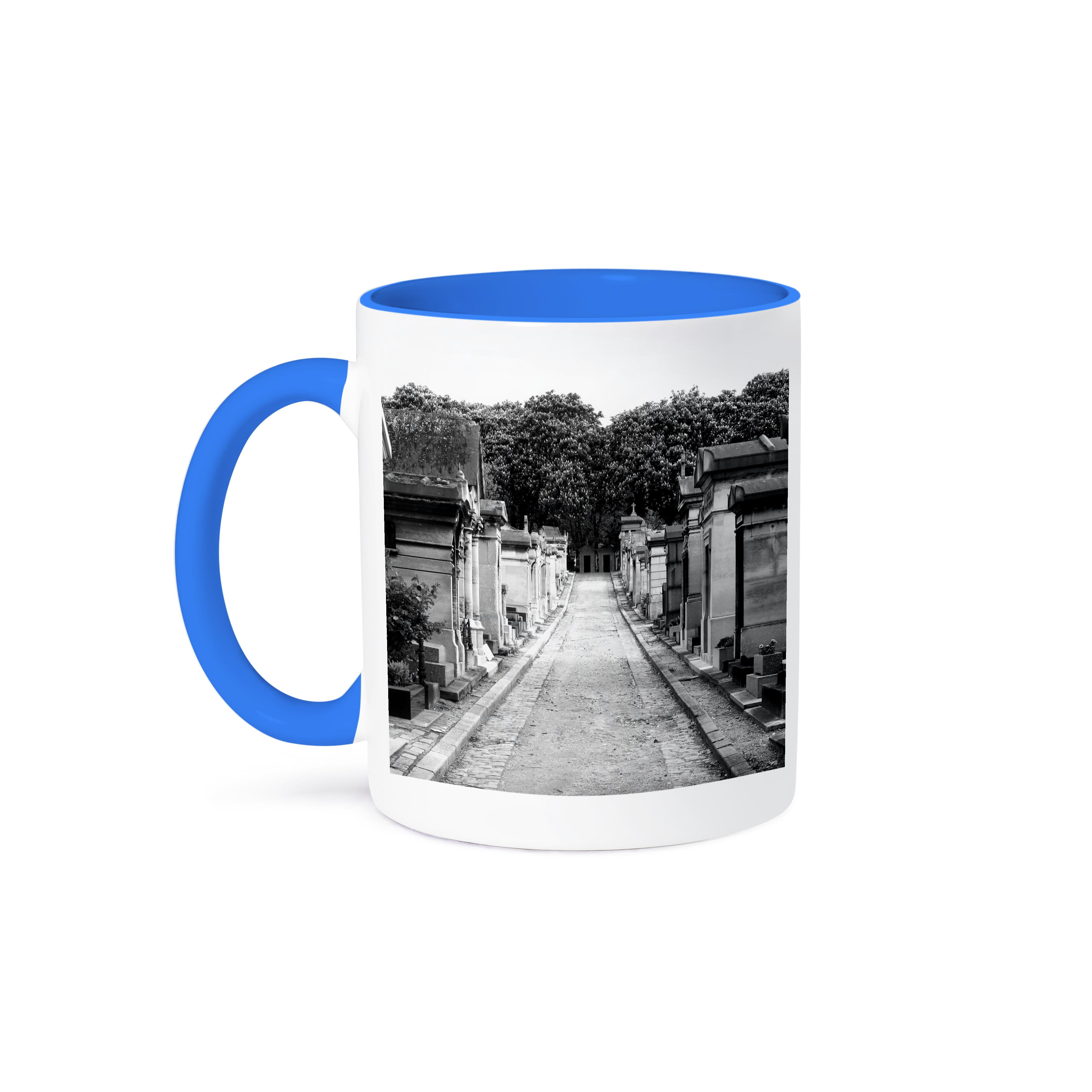 Pere Lachaise Cemetery, Paris, France, 15oz Two-Tone Blue Mug - Walmart.com