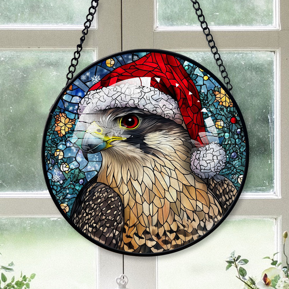 Peregrine Falcon Ornament Christmas 2025, Peregrine Falcon Stained ...