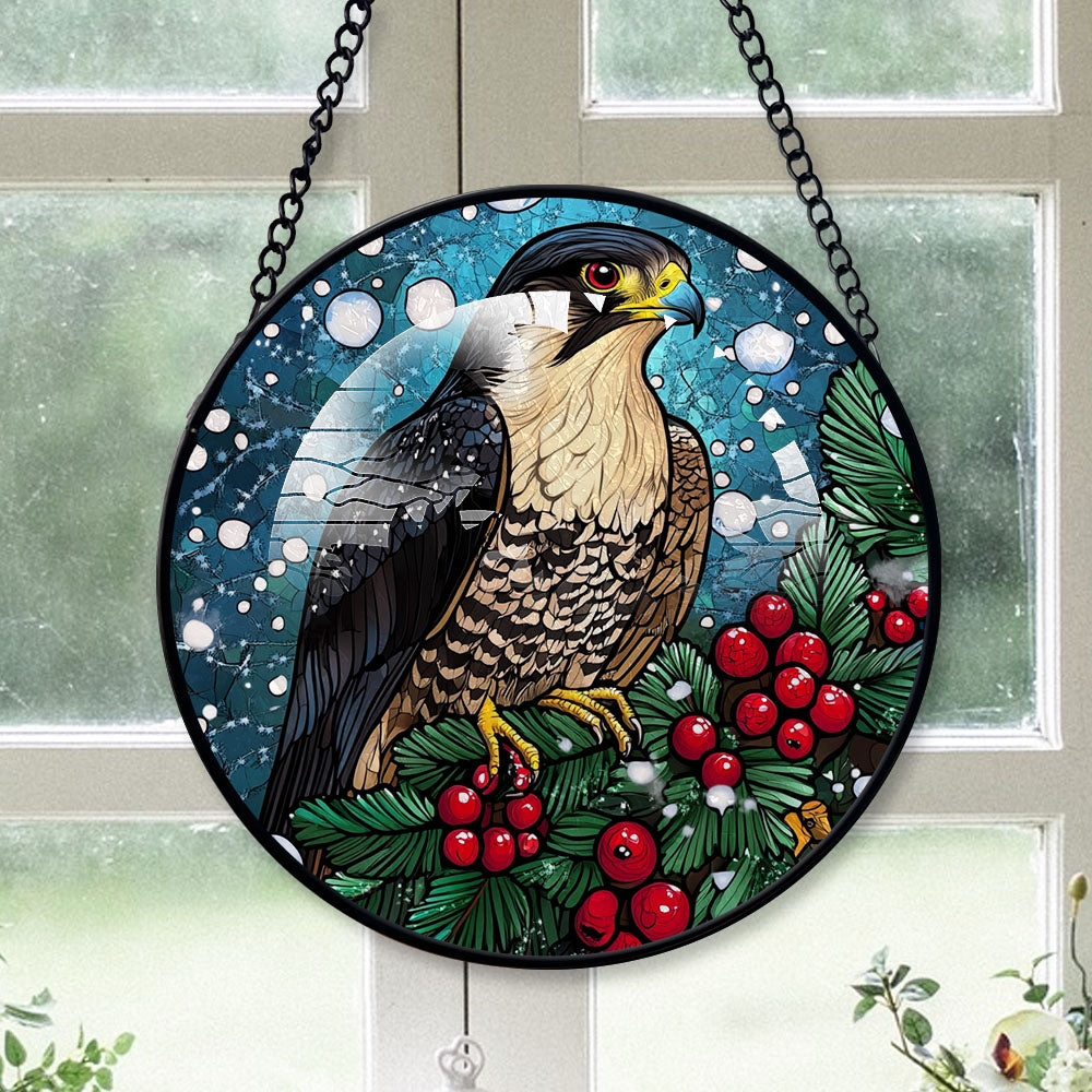 Peregrine Falcon Ornament Christmas 2025, Peregrine FalconStained Glass ...