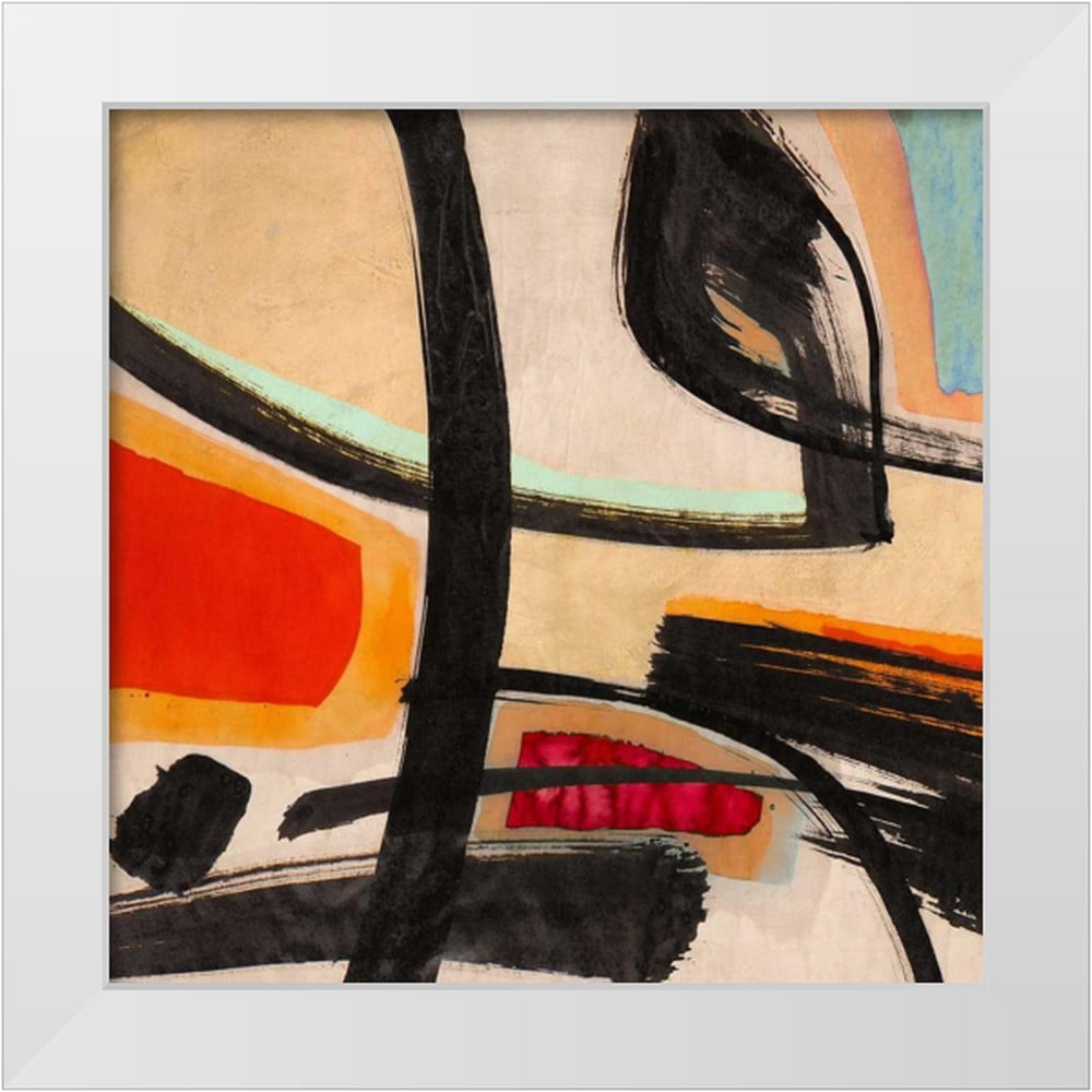 Perelli, Teo Vals 12x12 White Modern Wood Framed Museum Art Print ...