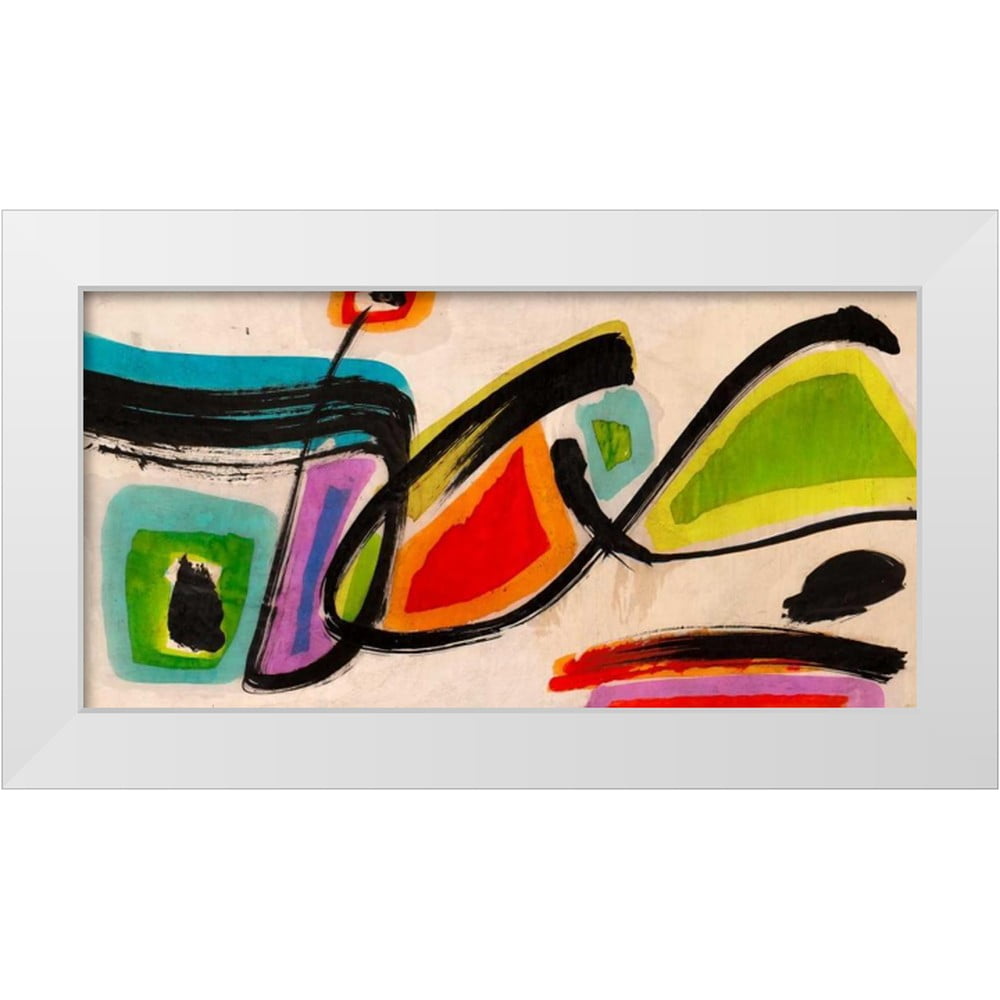 Perelli, Teo Vals 18x11 White Modern Wood Framed Museum Art Print ...