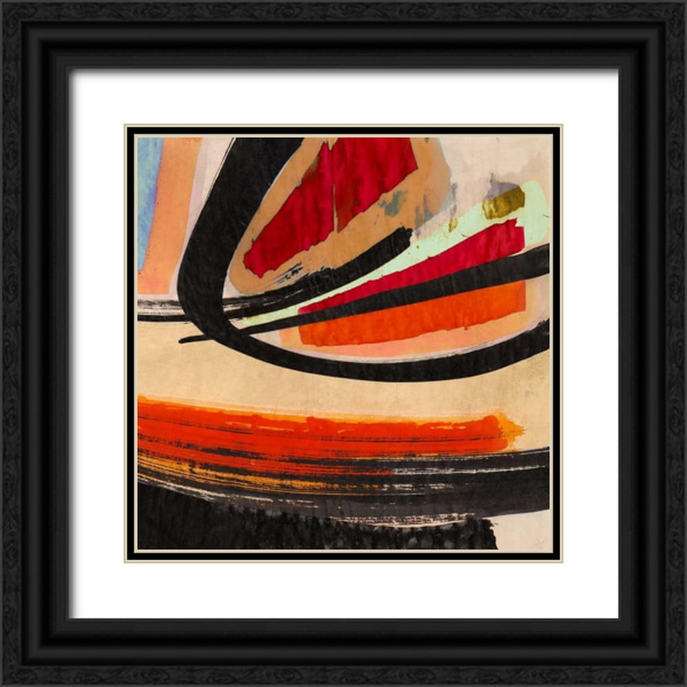 Perelli, Teo Vals 20x20 Black Ornate Wood Framed with Double Matting ...