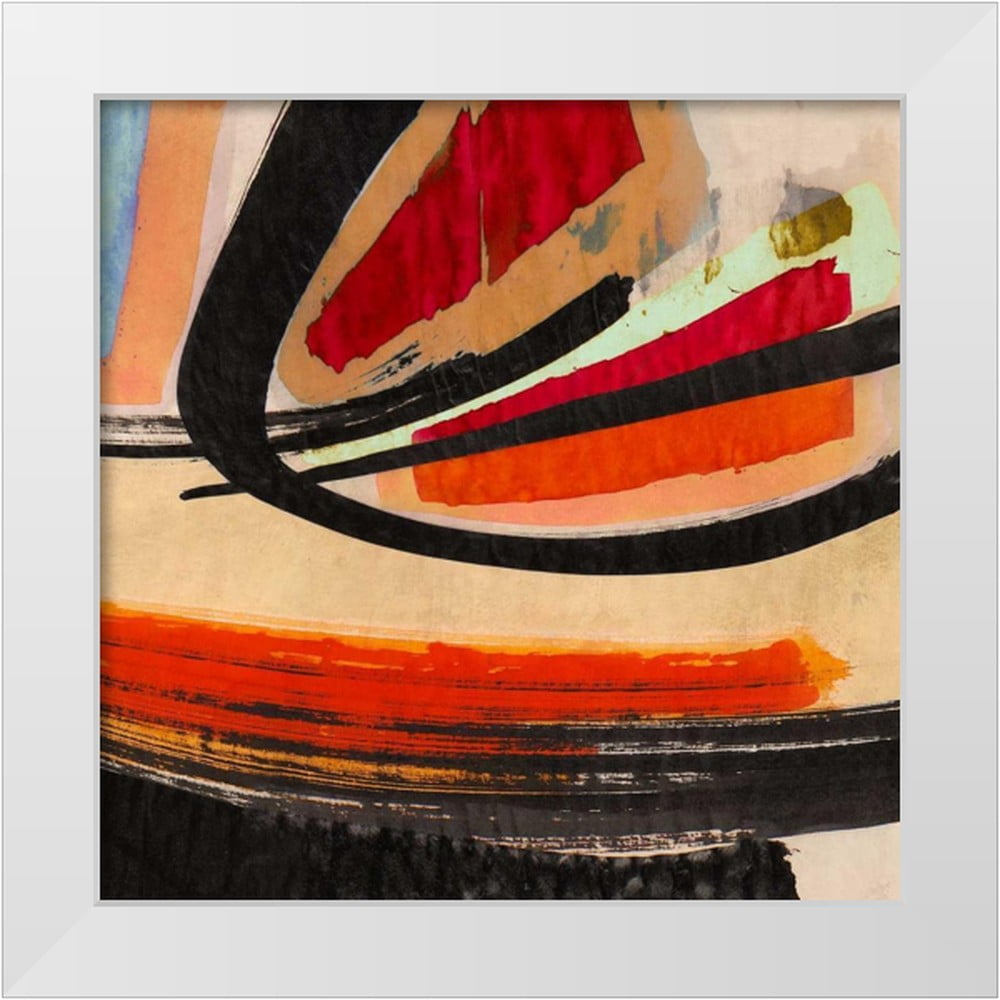 Perelli, Teo Vals 20x20 White Modern Wood Framed Museum Art Print ...