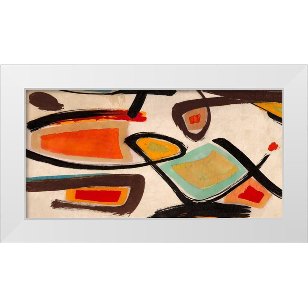 Perelli, Teo Vals 24x14 White Modern Wood Framed Museum Art Print ...