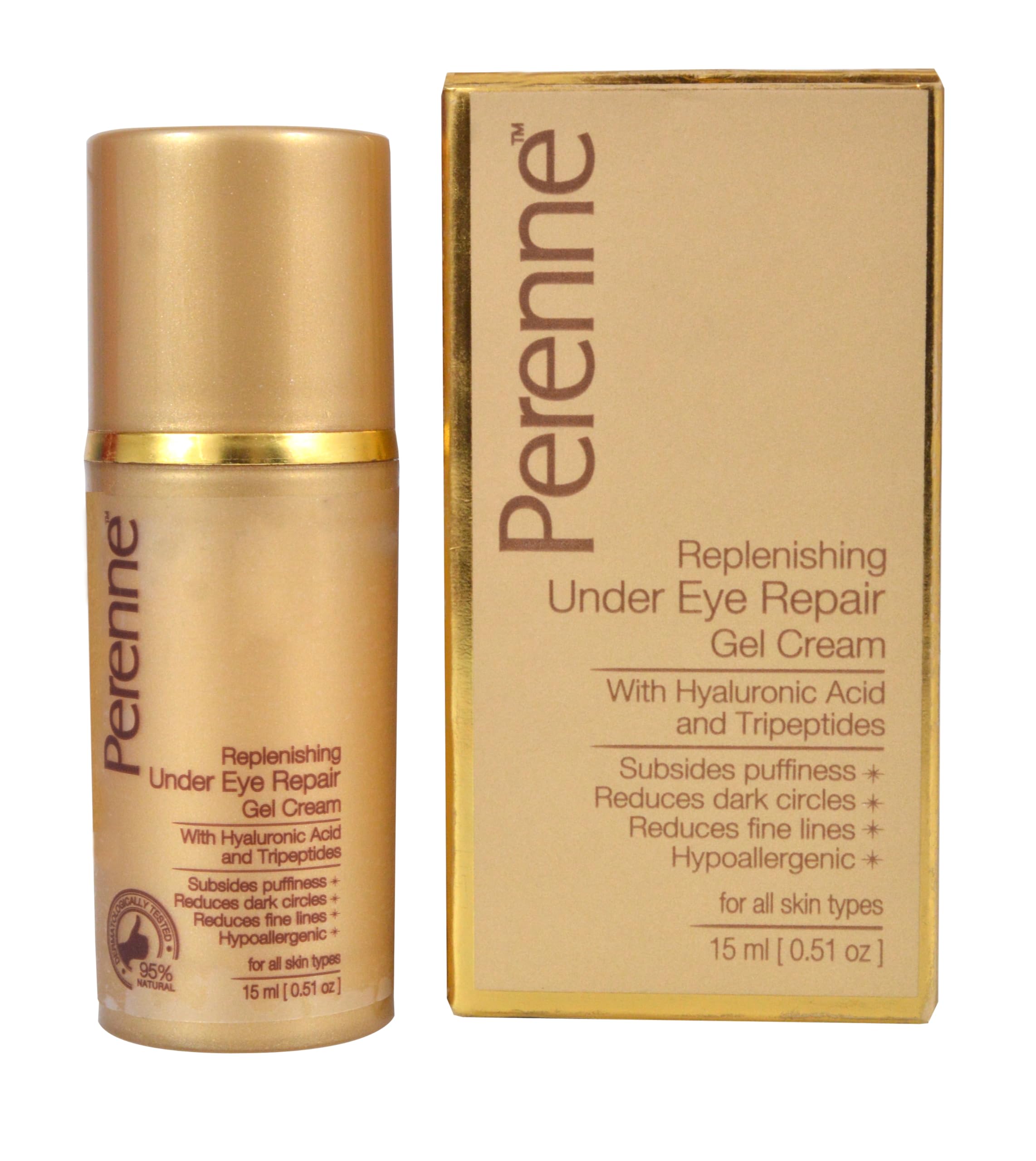 Perenne Replenishing Under Eye Repair Gel Cream With Hyaluronic Acid ...