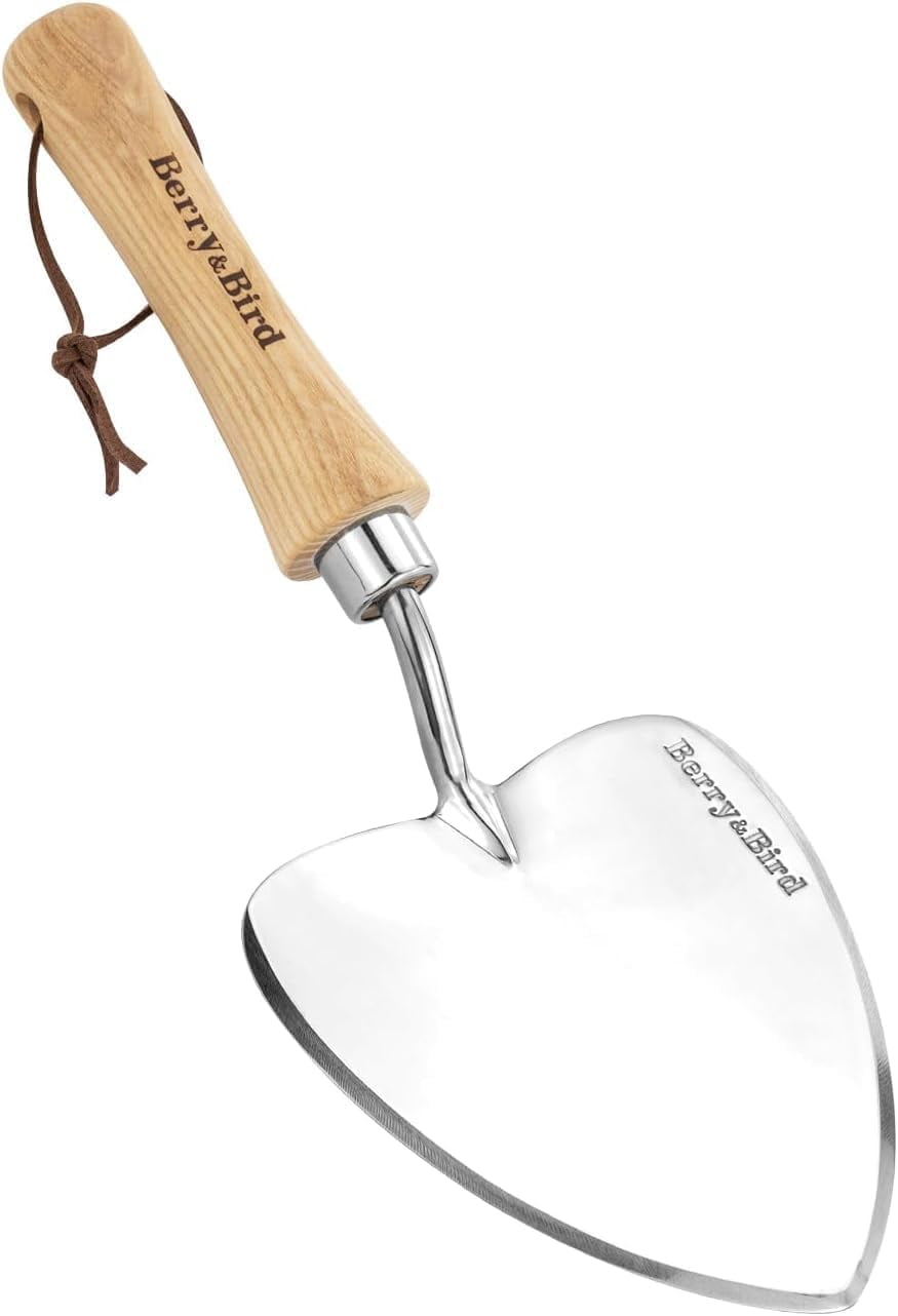Perennial Trowel, Oversized Garden Potting Trowel with Sharp Blade Wood ...