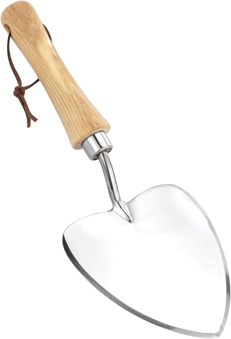 Perennial Trowel, Oversized Garden Potting Trowel with Sharp Blade Wood ...
