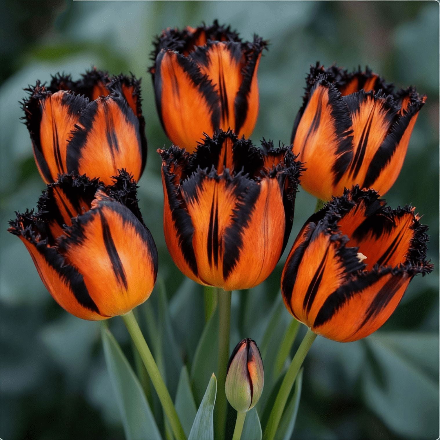 Perennial | Tulip-Rare Tulip Bulbs-Exquisite Ornamental Blooms Stakes ...