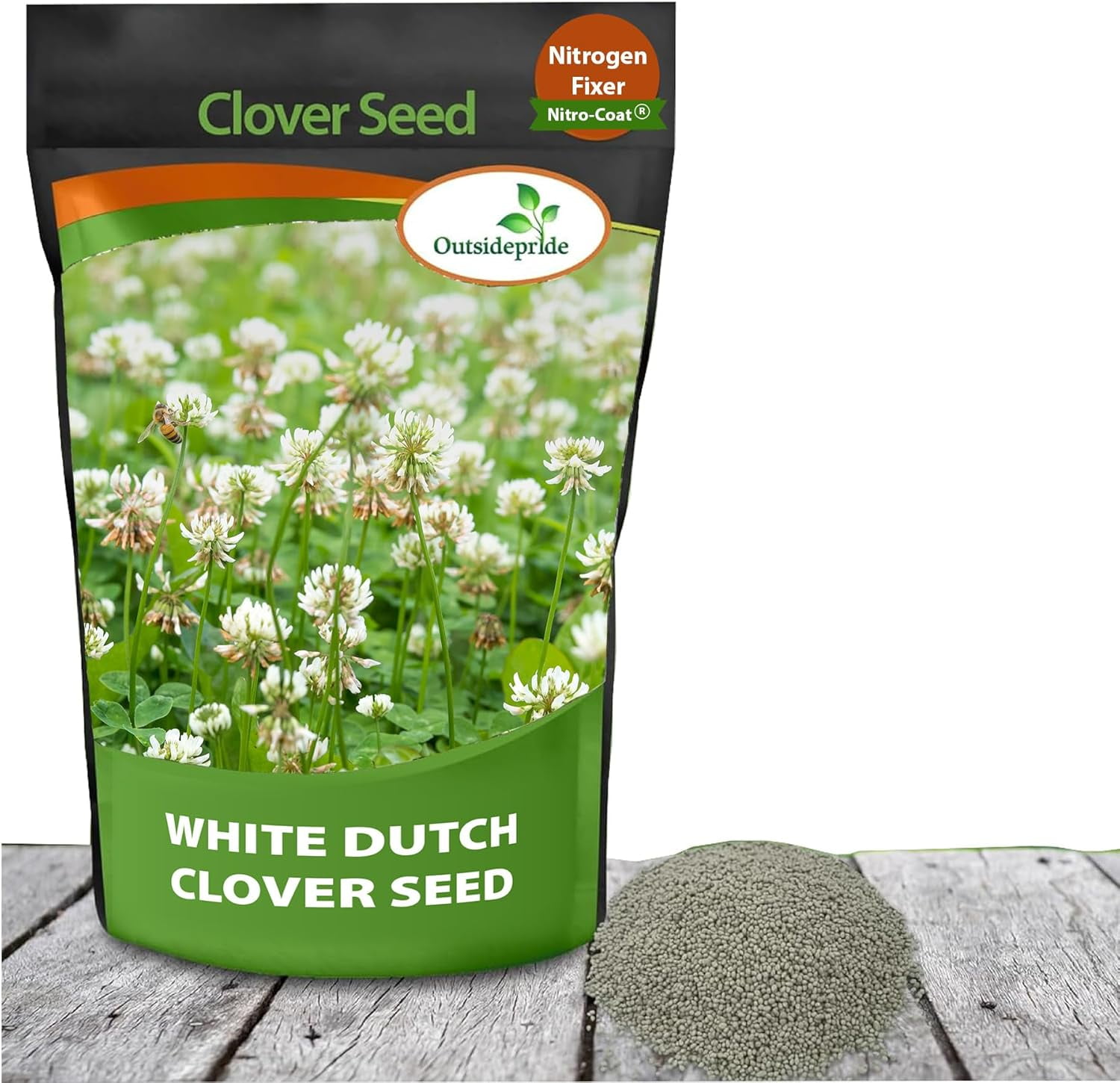 Perennial White Dutch Clover Seed - 40 lbs. Nitrocoated, Inoculated ...