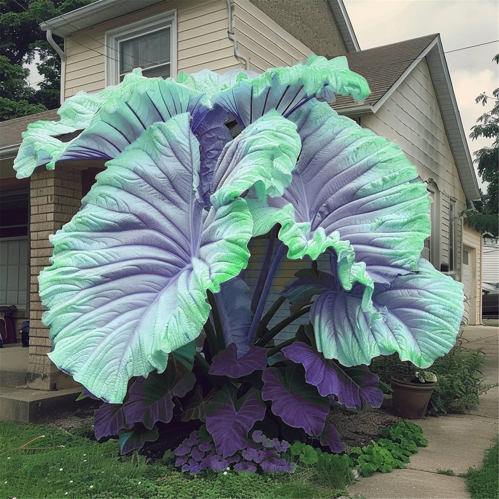 Perennial elephant ear bulbs, rare colors, large rare garden decoration ...