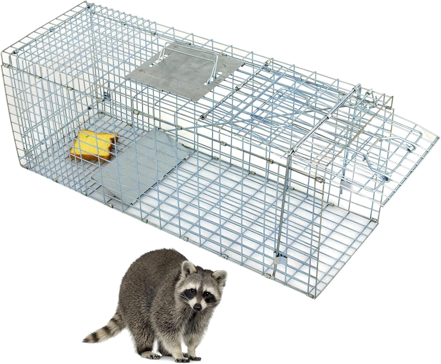 Perfactly 32 Inch Live Animal Trap Cage, Steel Catch Release Rodent ...