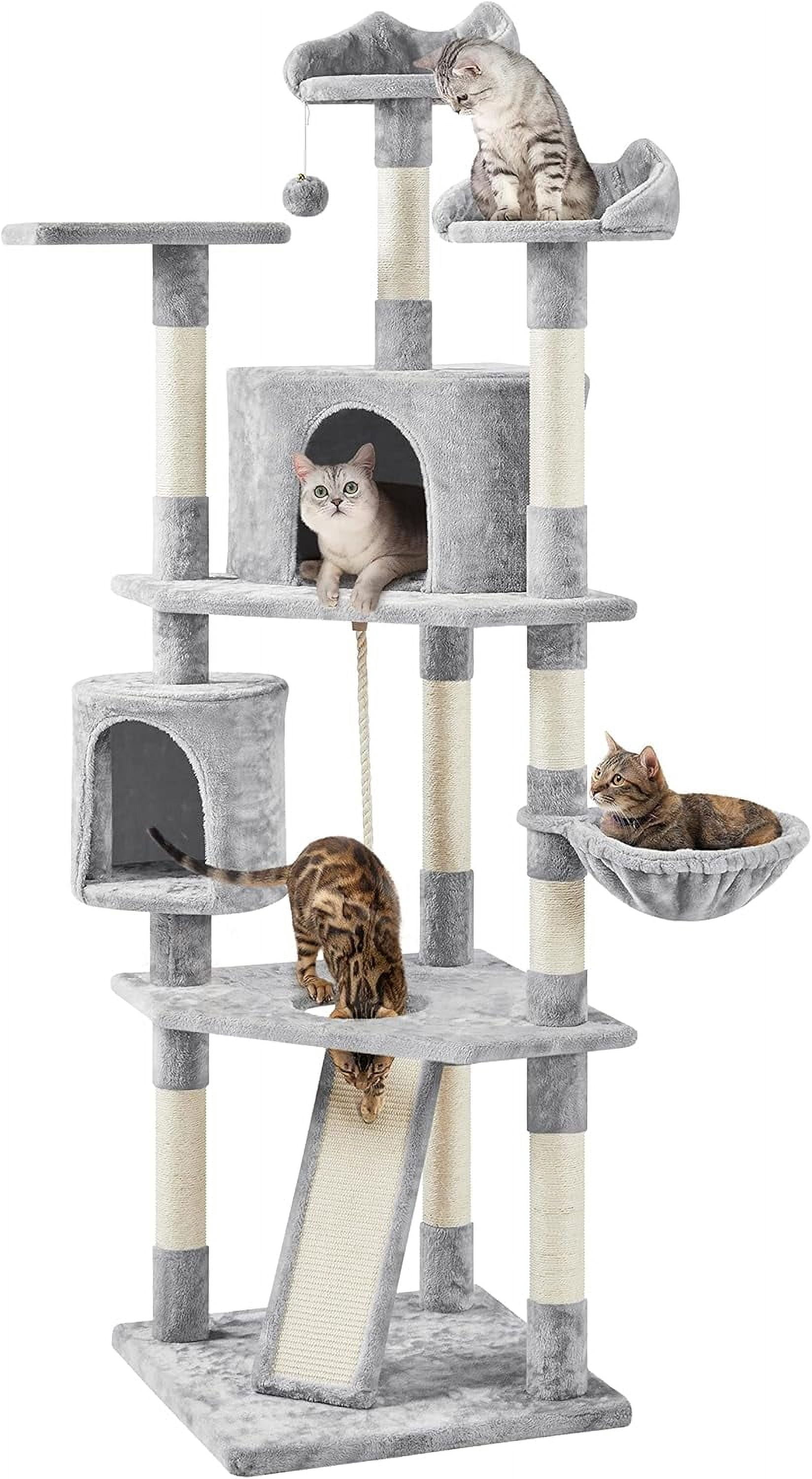 Perfactly 79 inches Cat Tree Multi-Level Cat Tower with Scratching Post ...