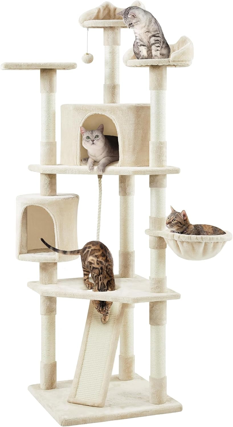 Perfactly Multi-Level Cat Trees Cat Towers 79in Cat Tree for Indoor ...