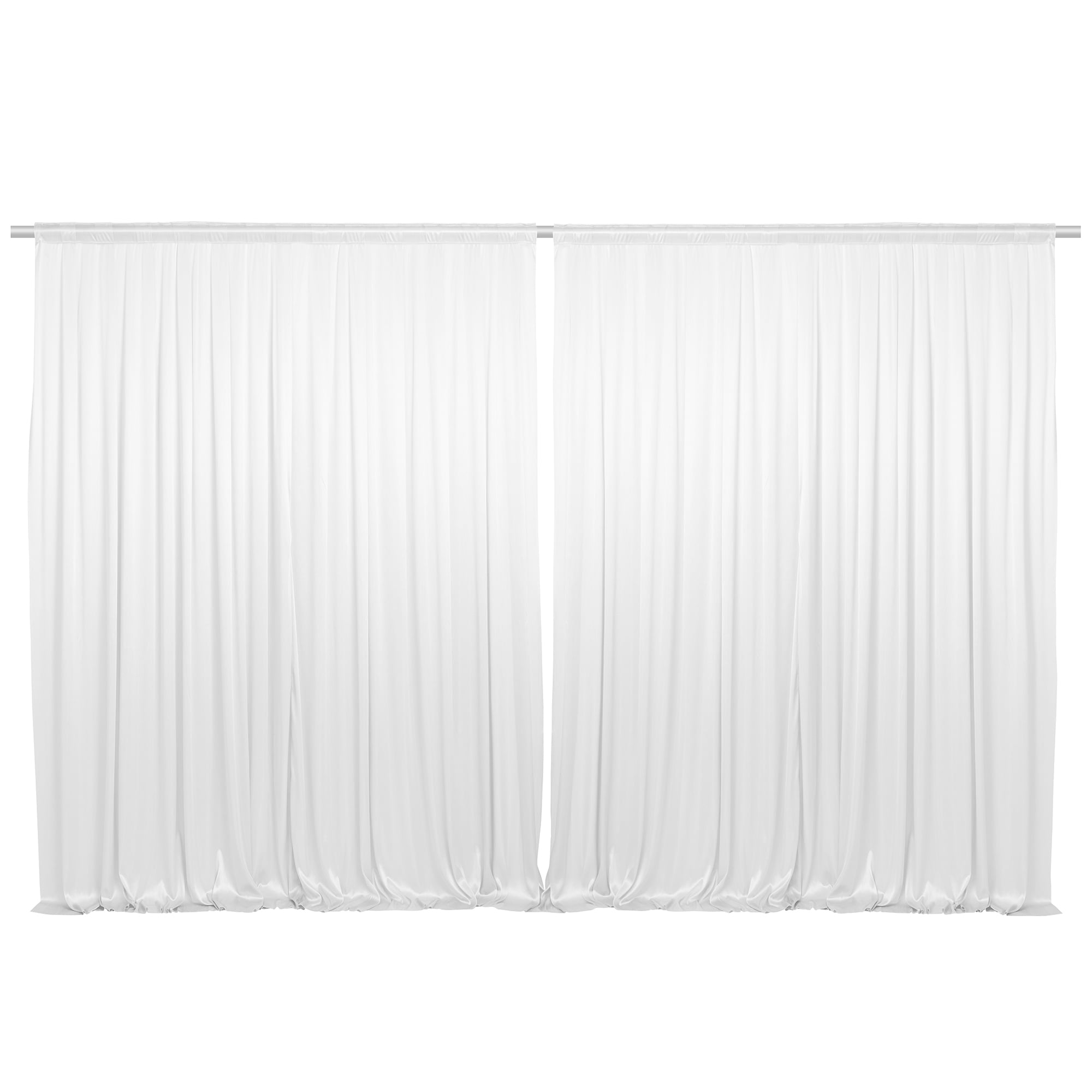 Perfactly (Set of 2) Photography Backdrop Curtains, White - 5ft x 7ft ...