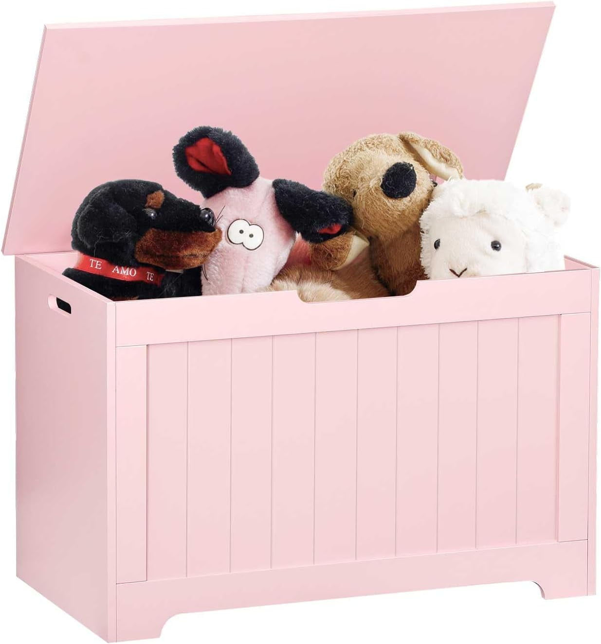 Perfactly Wooden Storage Chest Box with Flip-top Lid & Safety Hinge ...