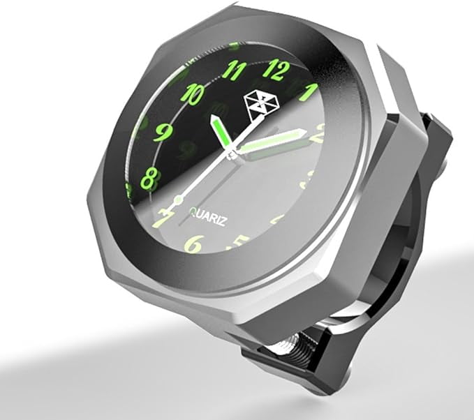 PerfecTech Waterproof 7/8"- 1 1/8" Handlebar Luminous Dial Motorcycle ...