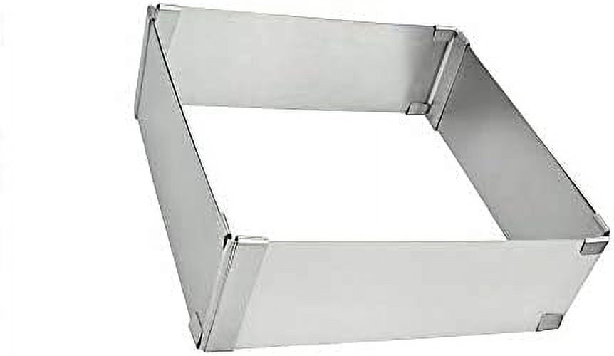 Perfect Adjustable Cake Mold, Stainless Steel Square Cutter Baking ...