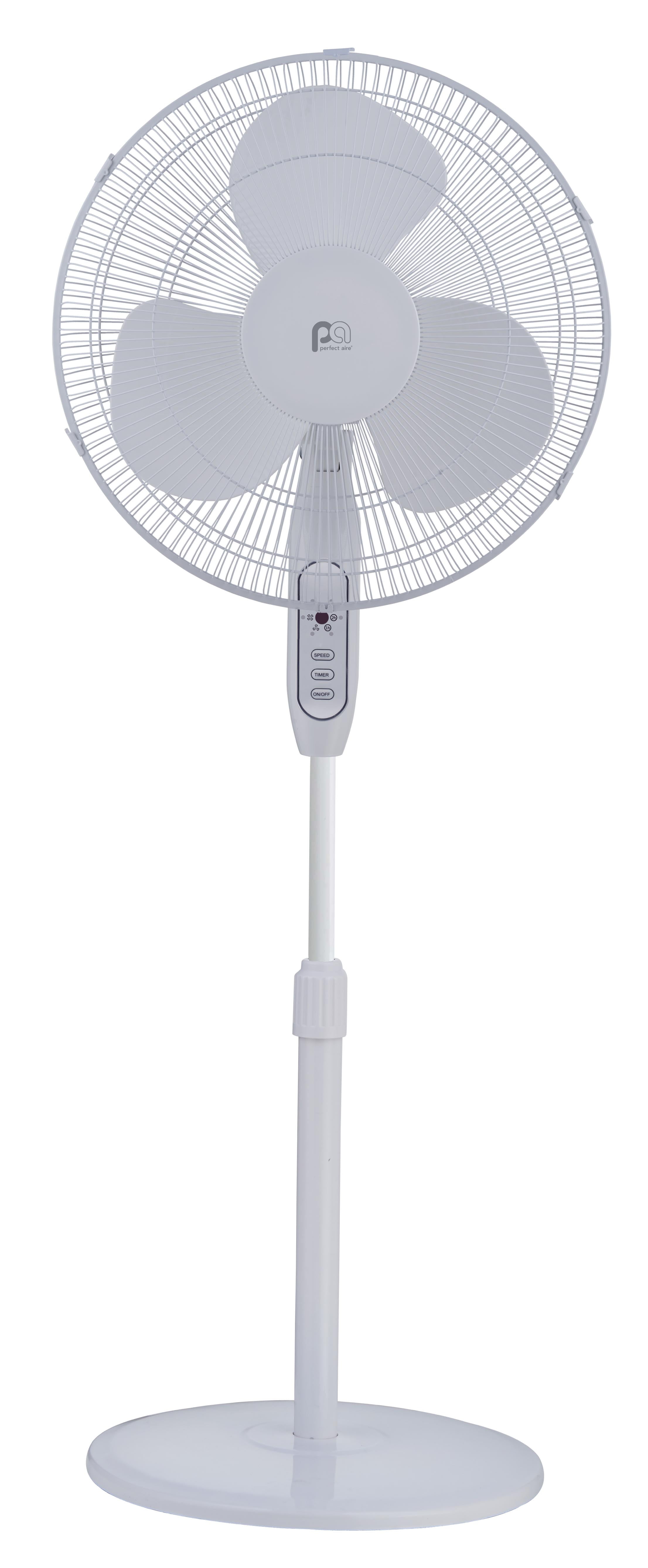 Perfect Aire 6023362 48.5 x 16 in. 3 Speed Oscillating Pedestal Fan ...