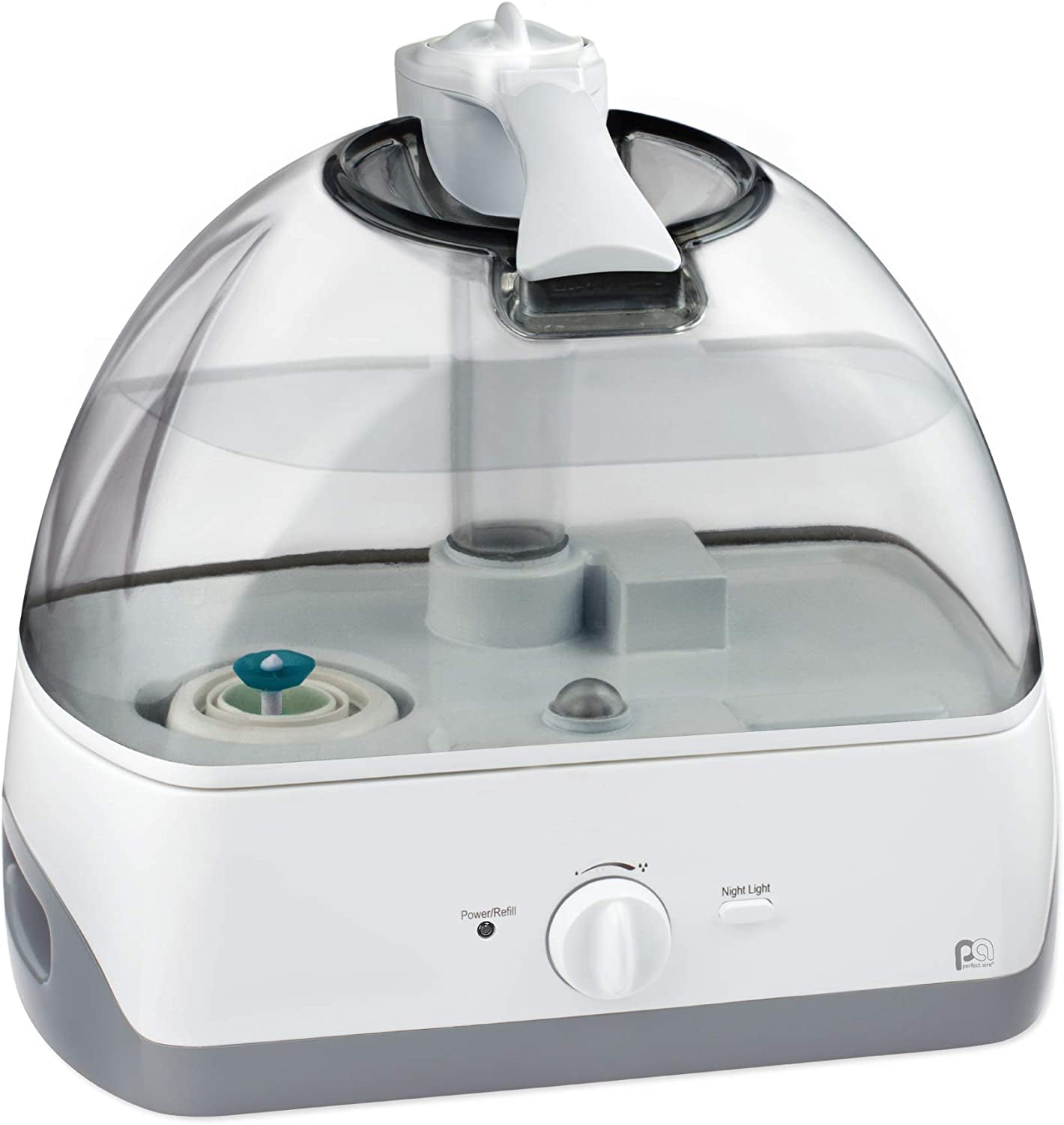 Perfect Aire PAU13 1.3 Gallon Table Top Micro Mist Humidifier, 1.3 ...