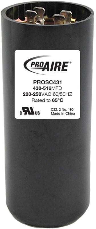 Perfect Aire ProAire 430-516 MFD 250 V Round Start Capacitor - Walmart.com