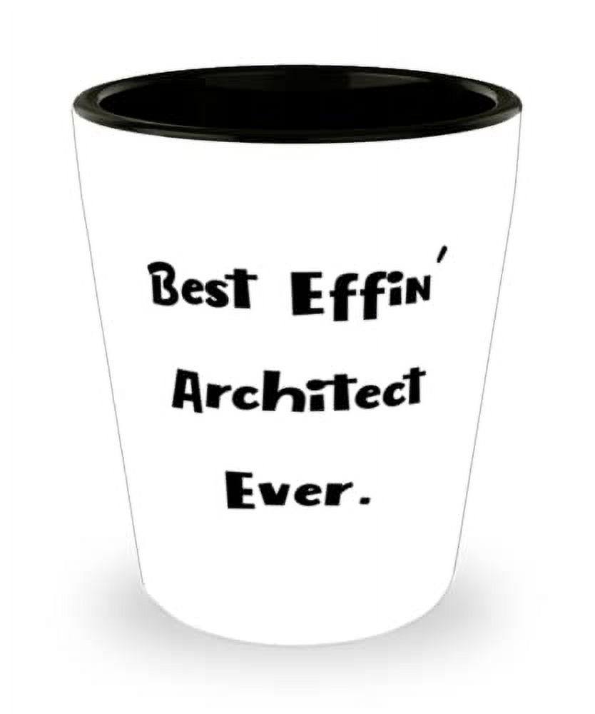 Perfect Architect Gifts, Best Effin' Architect Ever, Architect Shot ...