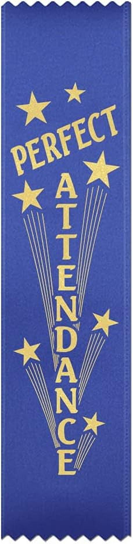 Perfect Attendance Ribbons - 100 Blue Bookmark Ribbons - Walmart.com
