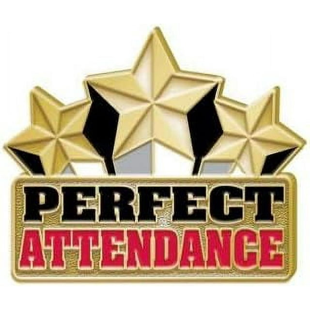 Perfect Attendance Star Pins, Attendance Pin Great for Attendance Lapel ...
