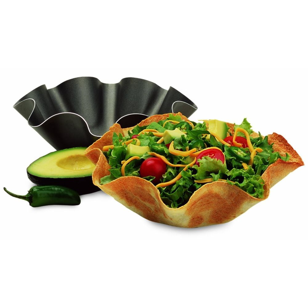 Perfect Taco Bake & Serve Tortilla Bowl Pan 4pc Set - Walmart.com