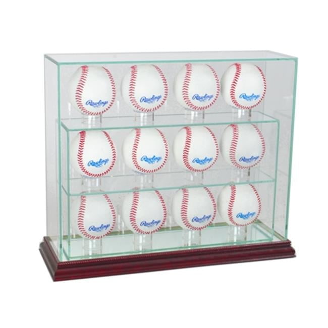 Perfect Cases 12UPBSB-C 12 Baseball Upright Display Case- Cherry ...