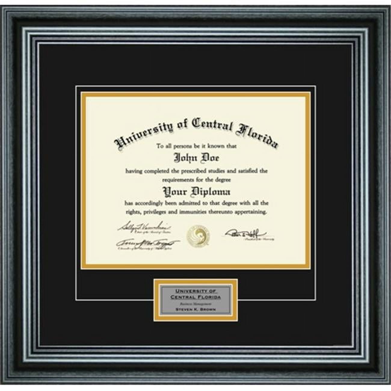 Perfect Cases 8.5 x 11 in. Single Diploma Frame with Engraving for ...