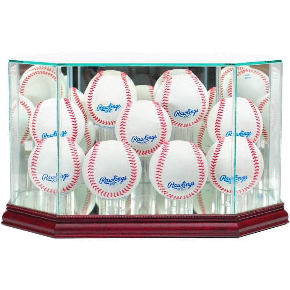 Perfect Cases - 9 Baseball Display Case, Cherry Finish - Walmart.com