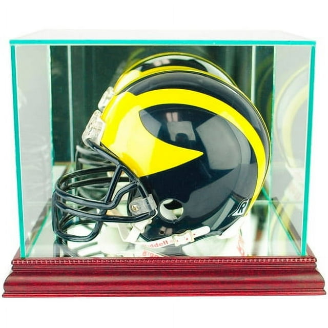 Perfect Cases - Mini Football Helmet Display Case, Cherry Finish ...