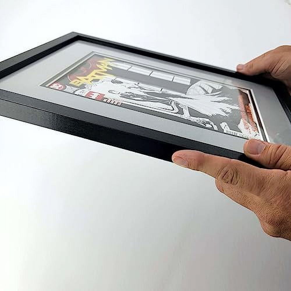 Perfect Cases Single Comic Book Frame with Double Matting and Real Wood ...