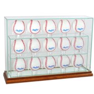Perfect Cases - Glass Baseball Bat Display Case, Cherry Finish ...