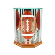 Perfect Cases - Octagon Football Display Case, Cherry Finish - Walmart.com
