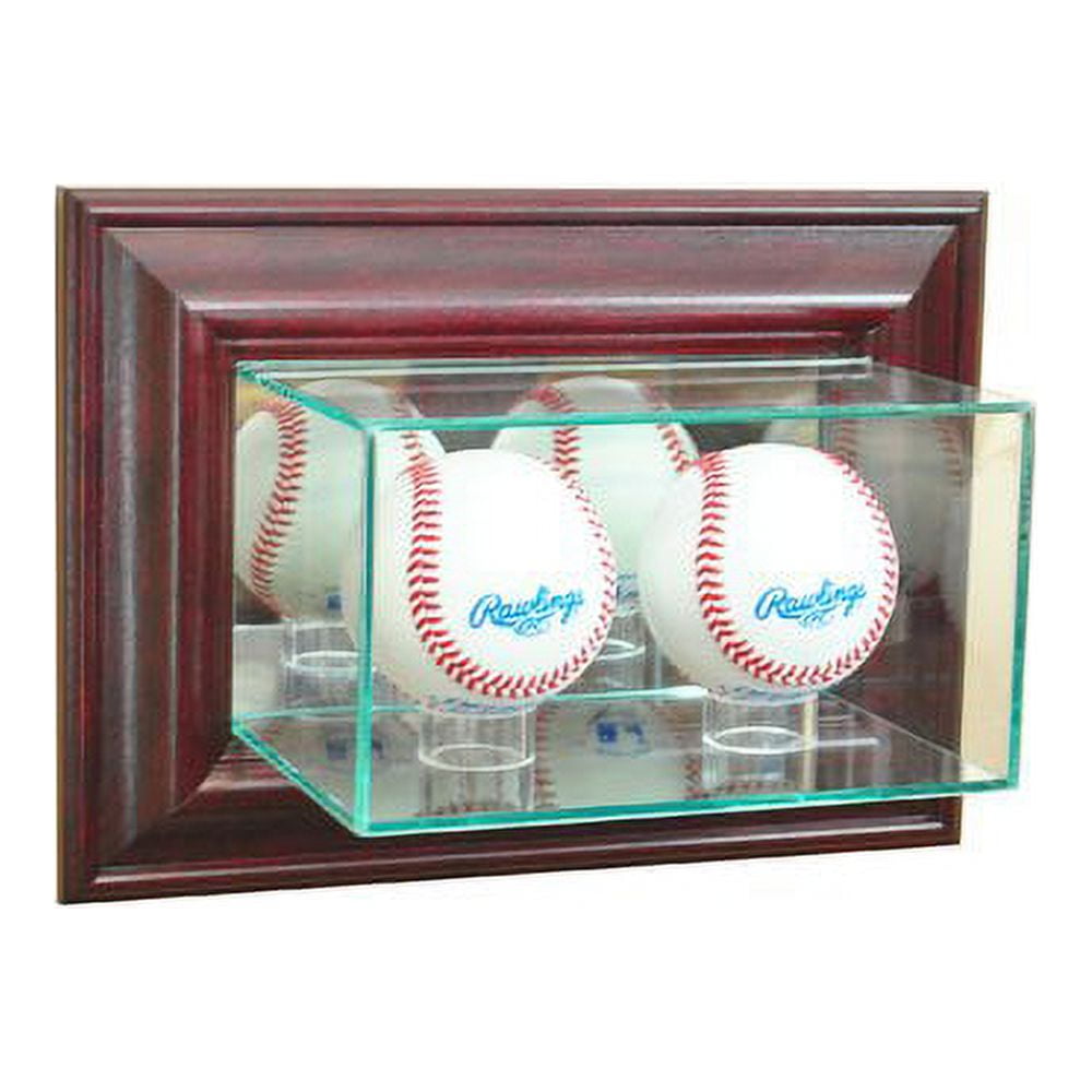Perfect Cases and Frames Wall Mounted Double Baseball Display Case ...