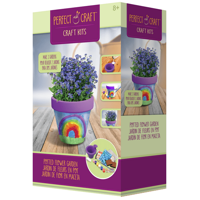 Perfect Craft Award Winning Cast & Paint 3.25" Flower Pot Kit with ...