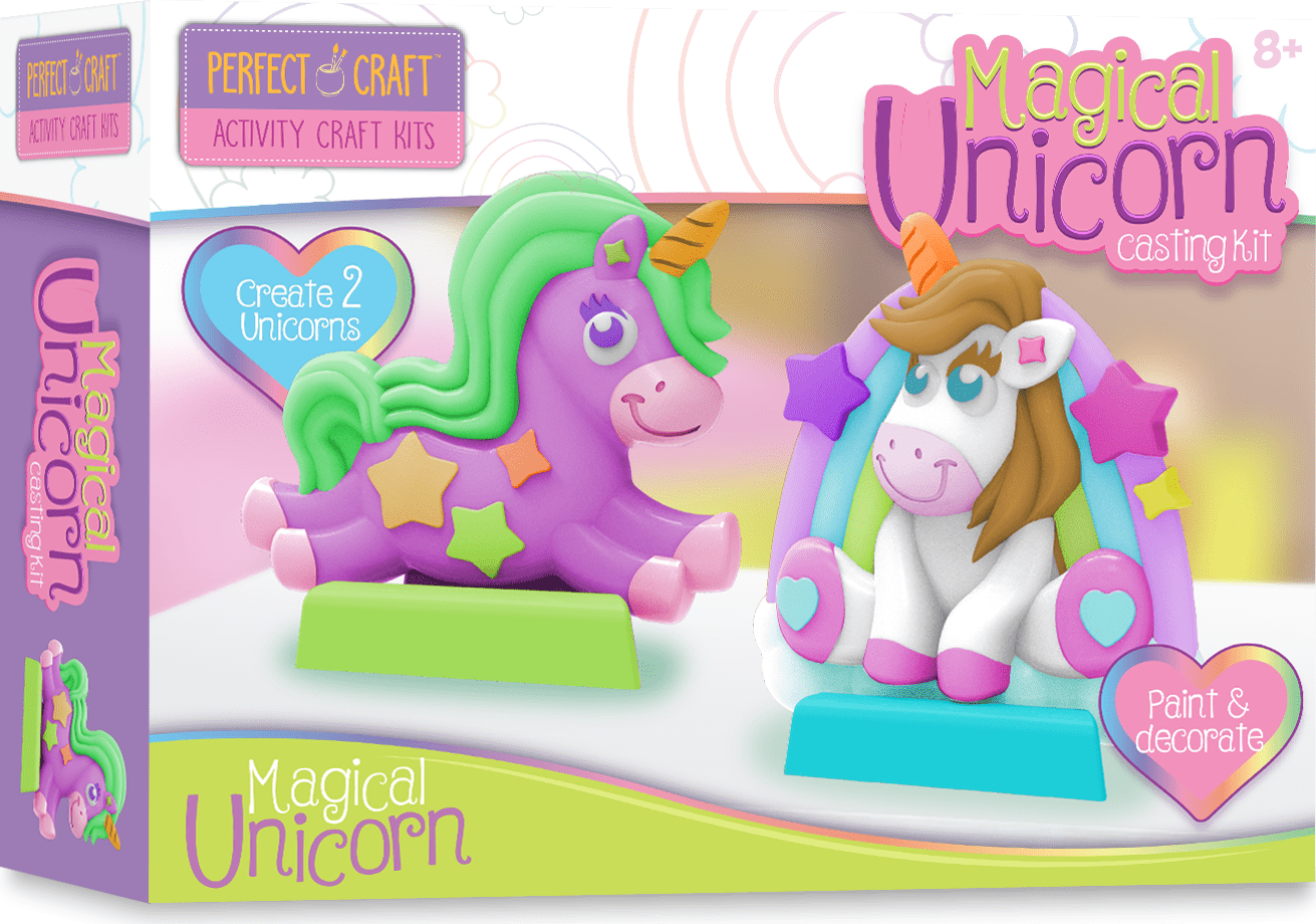 Perfect Craft Cast & Paint Magical Unicorns Kit with Perfect Cast ...