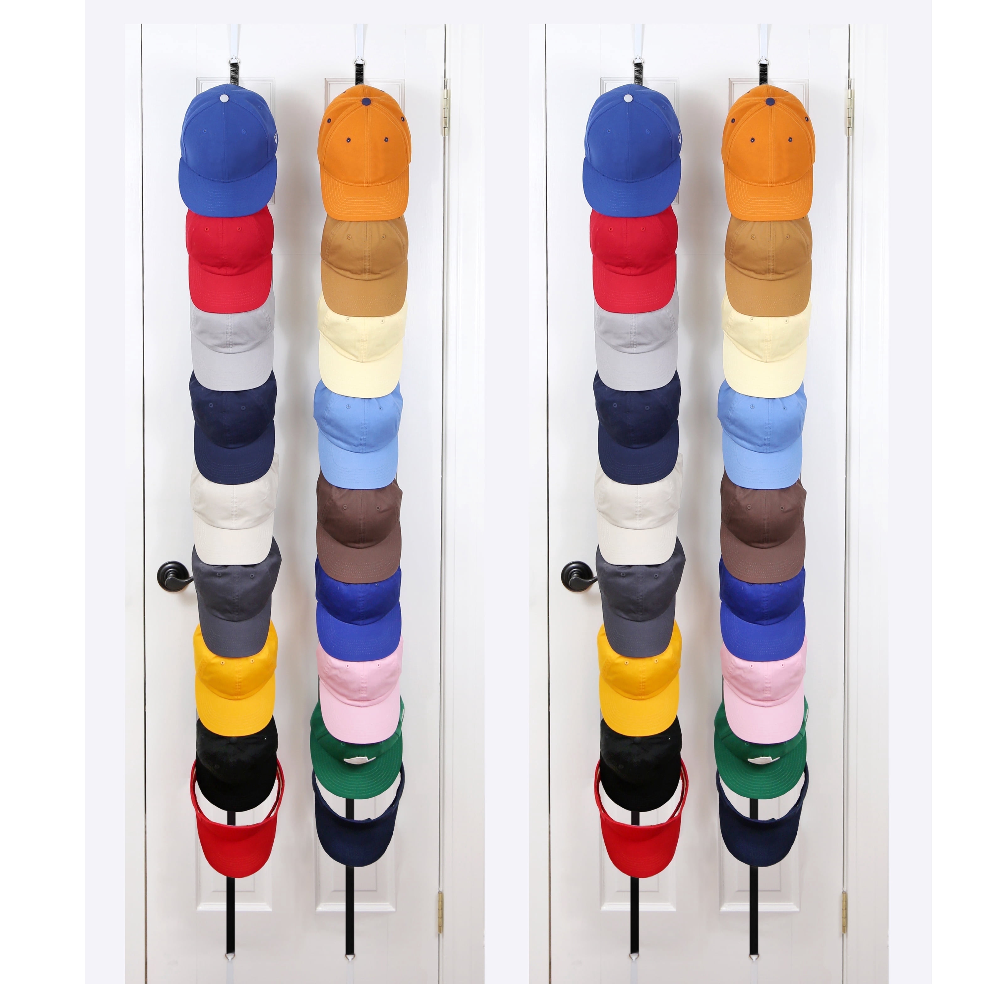 Perfect Curve, Cap Organizer, 36-72 Cap Capacity, 2-Pack Over-The-Door ...