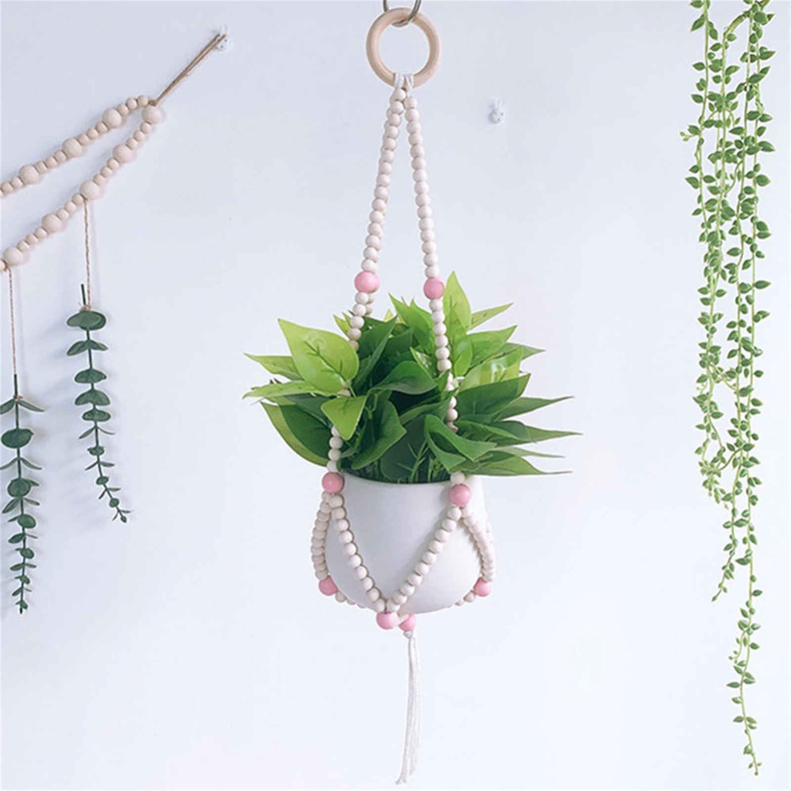 Perfect Deco! JIASEN Macrame Plant Hanger, Handmade Hanging Plant ...