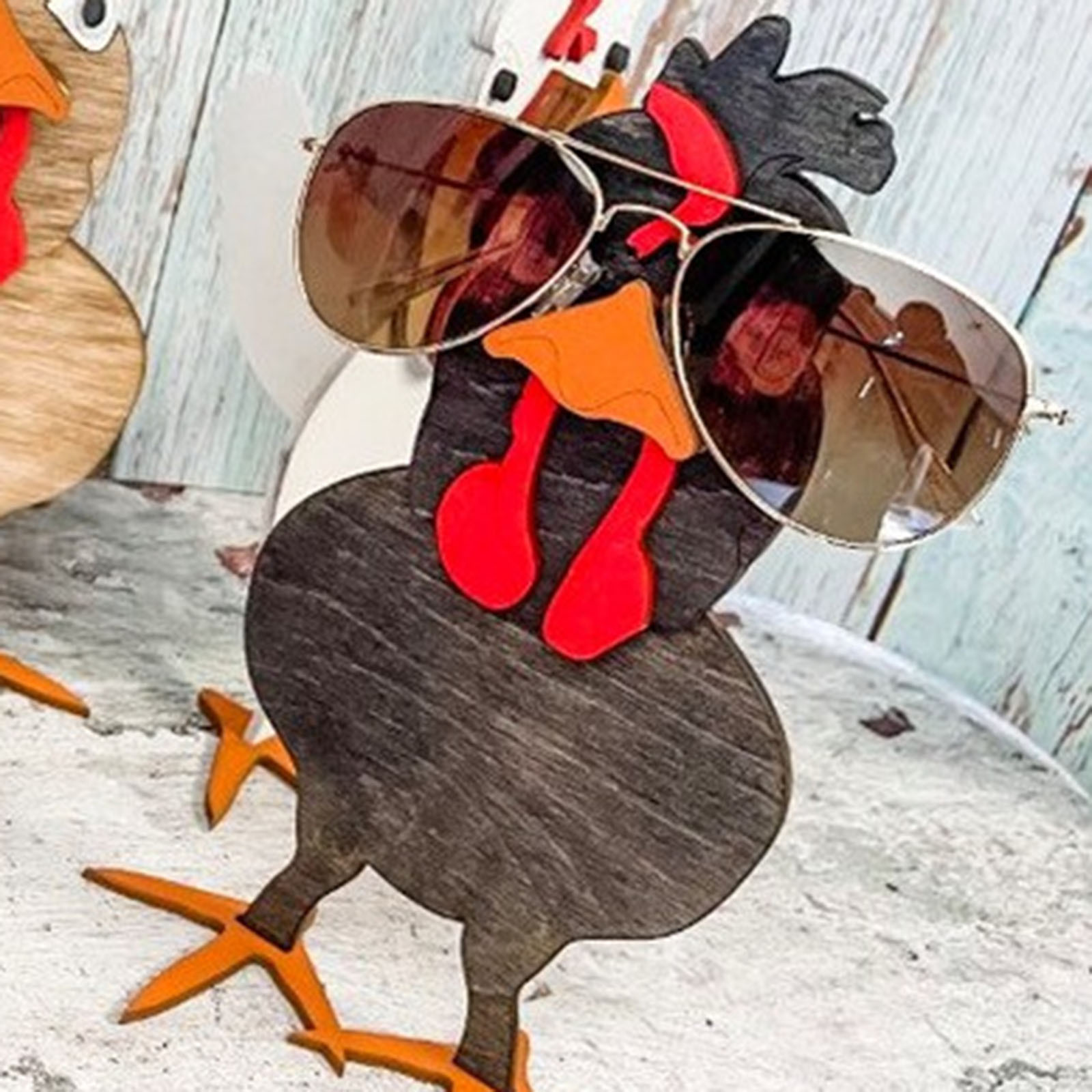 Perfect Deco! JIASEN Pet Glasses Stand Cute Pet Wooden Ornaments for Desktop Decoration Artwork ...